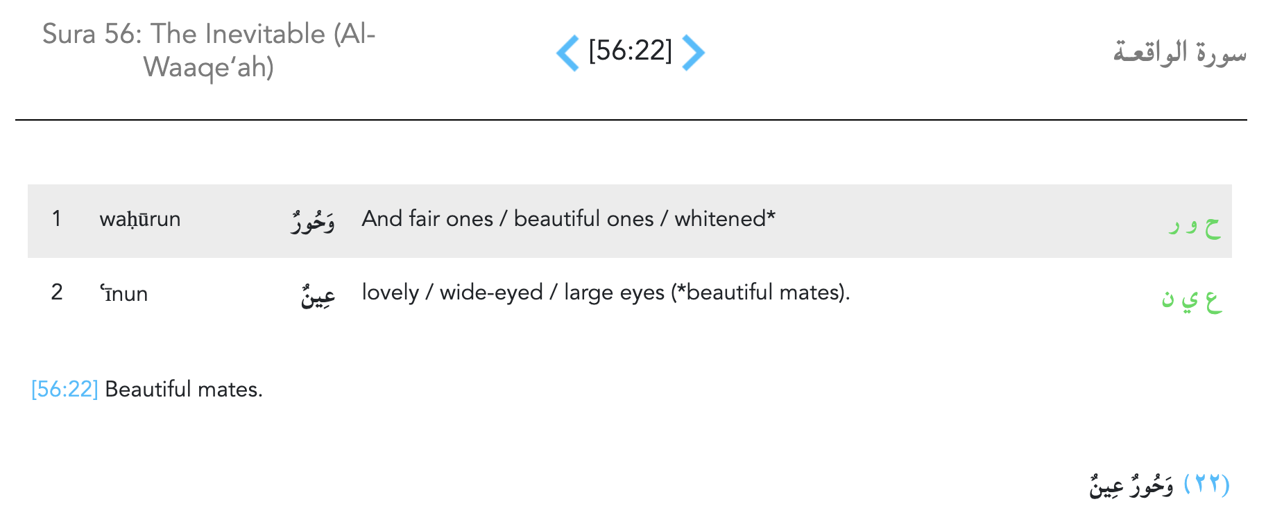 Meaning of Hurun In The Quran – Quran Talk Blog