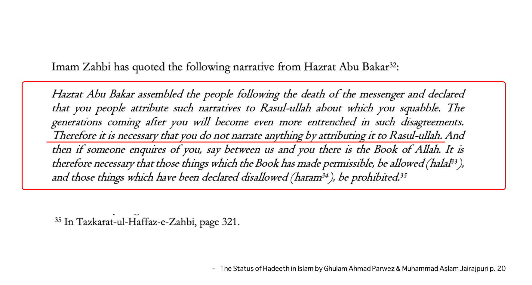 What do you need to see to renounce Hadith? – Quran Talk Blog